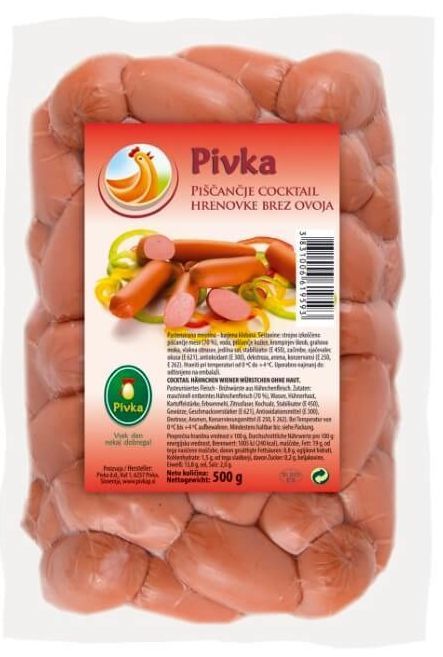 Pileće cocktail viršle - Pivka